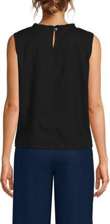 Lands End Ärmelloses Top im Leinenmix, Damen, Größe:32-34 regular, Schwarz, Leinen/Viskose, by Lands End