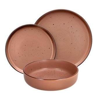 Tognana Bruges, 18-teiliges Service für 6 Personen, Steinzeug, Terrakotta