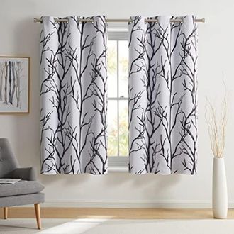 VCNY Home Verdunkelungsvorh&auml;nge, Fensterbehandlung mit &Ouml;sen, nat&uuml;rliche Heimdekoration (Kingdom Ivory, 101,6 x 160 cm)