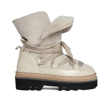 Hogan Beige Damen Stiefeletten - - Shoes - Damen - Beige - 36 1/2 EU