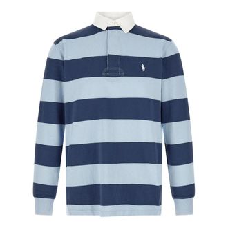 Polo Ralph Lauren Iconic Rugby Shirt - - Tops - Herren - Blau - M