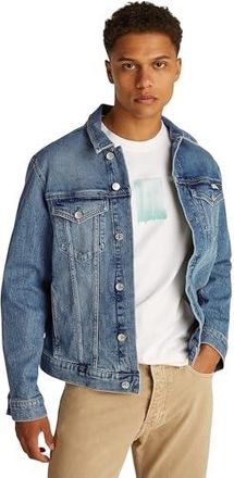 Calvin Klein Veste en Jean Homme Slim Fit, Bleu (Denim Dark), XL