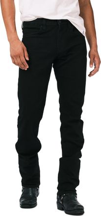 Buffalo David Bitton Herren Slim Ash Jeans, Schwarz Denim, 34W / 30L