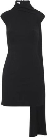 Jean Paul Gaultier Femme, Robes, Noir, Taille: 38 FR Asymmetric Drape Sheath Dress