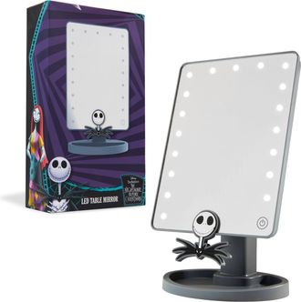 Disney The Nightmare Before Christmas LED Spiegel mit Trinket Tray, Schlafzimmer, Reisen (Grau)
