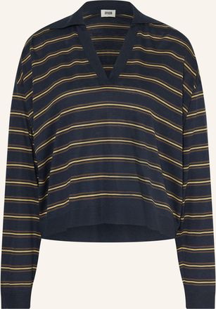 Drykorn Drykorn Strick-Poloshirt Pirill blau