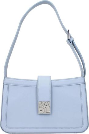 Karl Lagerfeld Monogram Logo Schultertasche - - Bags - Damen - Blau - ONE SIZE