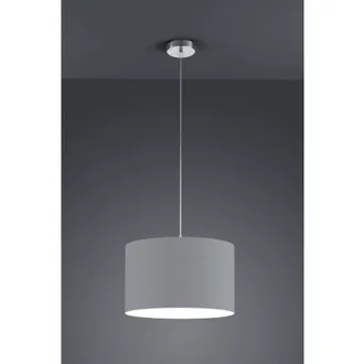 Trio Suspension 1x e27 max 60w tissu gris nickel mat hotel 50216120 50216120 50216120