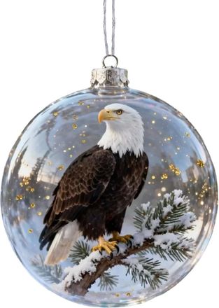 Generico Bird Ornaments for Christmas Tree - Klare Kugel Kristalldekoration, Winter-Holiday Pendant Decor | f&uuml;r Railing, Fenster, Wand, T&uuml;r, Store, Party, Fire