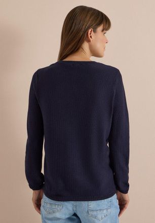 Cecil Strickpullover Elastiksaum und Tunnelzug