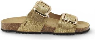 Geox Femme, Chaussures, Jaune, Taille: 40 EU Slide Sandal