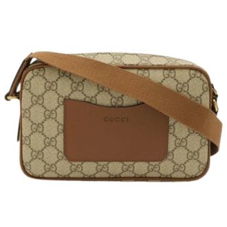 Gucci Sac bandouli&egrave;re en toile Pre-owned - Femme - Pre-owned - Beige - Taille: ONE Size