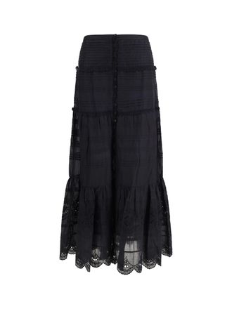 Isabel Marant Womens Skirt Paoline Black Viscose