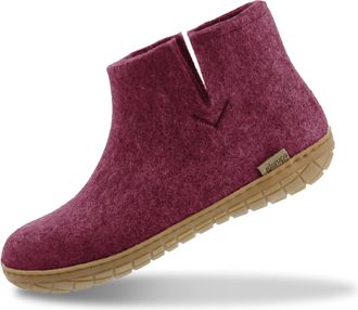 Glerups dk Glerups Filz Hausschuhe Herren und Damen (Größe 40) | Komfortabler Hausstiefel Damen & Herren mit Natürlicher Gummisohle | Filzstiefel Herren & Damen 