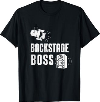 Foxxy Merch Backstage-Boss Eventtechniker Stagehand Roadie Crew T-Shirt