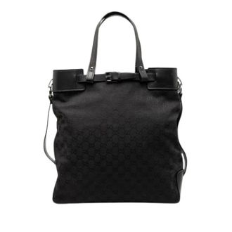Gucci Sac cabas en toile Pre-owned - Femme - Pre-owned - Noir - Taille: ONE Size