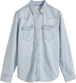 Levi's Chemise droite col classique en denim de coton