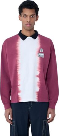 Noma t.d. Noma t.d., Homme, Tops, Violet, Taille: L Chemise &agrave; Manches Longues Col Contrast&eacute;