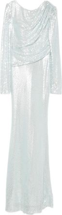 Atu Body Couture robe longue à sequins - Bleu