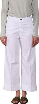 Mason's Femme, Pantalons, Blanc, Taille: 34 FR New York Studio Cropped Chino Pant