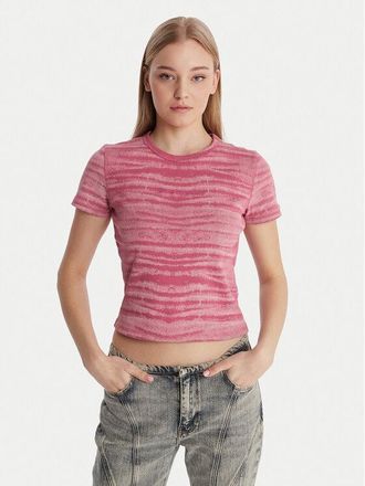 Guess T-Shirt W6RP42 KCTT1 Rosa Regular Fit