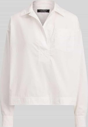 Lauren Ralph Lauren Regular Fit Hemdbluse aus reiner Baumwolle