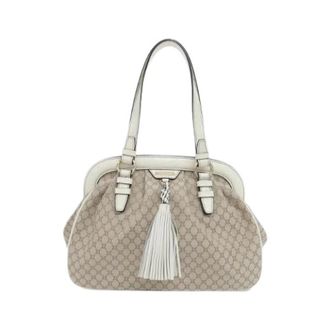 Celine Pre-owned Canvas Leather Tote Bag - - Pre-owned - Damen - Beige - ONE SIZE