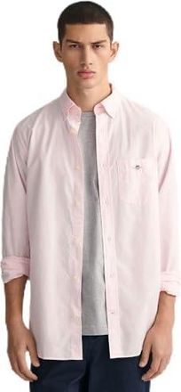 GANT Reg Poplin Shirt Chemise, Rose Clair, L Hommes