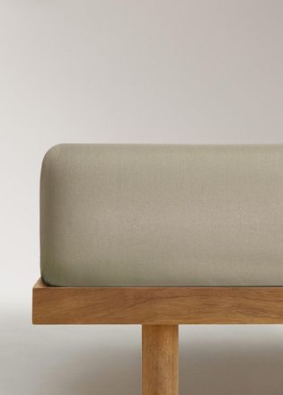 Mango Drap-housse percale de coton lit 90 cm olive - Home - Lit 90 cm - MANGO HOME
