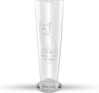Mr. & Mrs. Panda Weizenglas Hund Glück - Geschenk, Haustier, Hundebesitzer, Weizenbierglas, Hundemama, Hundeliebe, Vatertag, Hundemotiv, Weizenbier