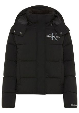 Calvin Klein Jeans Steppjacke Stehkragen, in kurzer Form, abnehmbare Kapuze