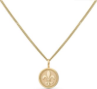 Orolino Halskette Gold 375 mit Lilien-Motiv 42/45cm lang