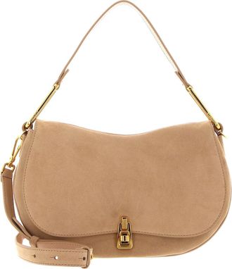 Coccinelle Coccinelle Magie Suede Handbag Toasted