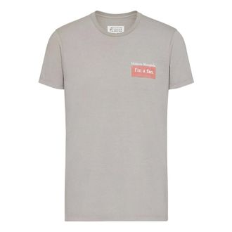 Maison Margiela Homme, Tops, Gris, Taille: S T-shirt en coton
