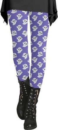 Generic Legging dHalloween pour femme taille haute contrôle du ventre - Legging fantôme effrayant - Legging de compression pour yoga et entraînement - Collant