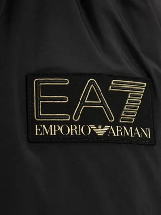 Emporio Armani Logo Nylon Down Jacket - Black