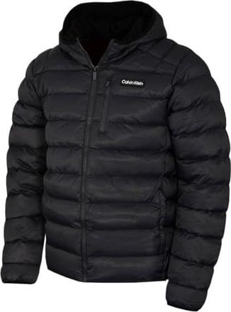 Calvin Klein Mens Veste Jacquard tiss&eacute;e San Gabriel - Craie Noir Luxe - XXXL