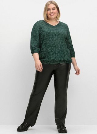 Sheego Klassische Bluse Tunika 3/4-Arm