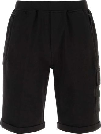 C.P. Company C.p. Company, Homme, Shorts, Noir, Taille: L Stretch Cotto Bermuda Shorts