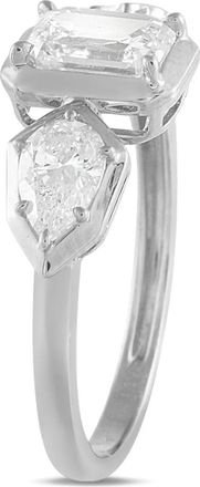 Luxury Bazaar 18kt Wei&szlig;goldring mit Diamanten - Silber
