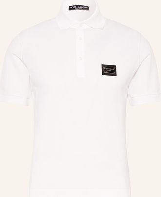 Dolce & Gabbana Piqu&eacute;-Poloshirt weiss