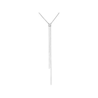 Cleor Collier en argent 925/1000 et zircon