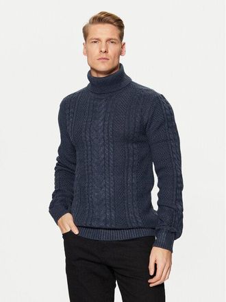 Blend Rollkragenpullover 20717438 Dunkelblau Regular Fit