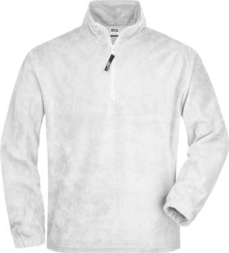James & Nicholson Fleece Sweat - aus pflegeleichtem Anti-Pilling-Fleece f&uuml;r Damen und Herren | Farbe: white | Gr&ouml;sse: XXL