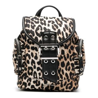 Ganni Femme, Sacs, Brun, Taille: ONE Size Bucky Small Backpack