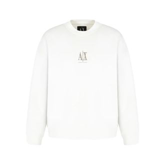 A|X Armani Exchange Moderne Beiger Pullover - - Sweatshirts & Hoodies - Herren - Beige - M