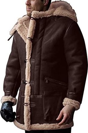 Generic Uwdiohq Ventes Flash du Jour Homme Cardigan Hiver Homme Long Trench Coat Homme Blouson Ado Gar&ccedil;on 16 Ans Parka Reflechissante Cardigan Homme Boutons C