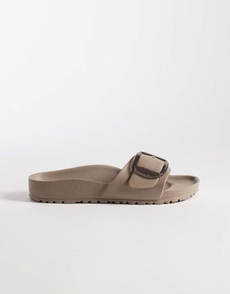 Birkenstock Madrid - Sandalen aus EVA in Grau-Taupe mit gro&szlig;er Schnalle-Neutral