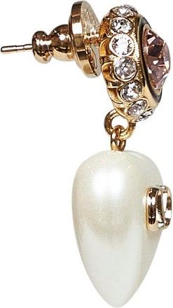 Valentino Garavani VLogo Signature Heart-Pendant Earrings - Gold