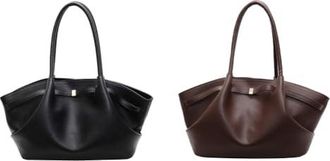Generic Sac fourre-tout en cuir PU pour femmes et filles, bandouli&egrave;re &eacute;l&eacute;gante pour travail et sorties